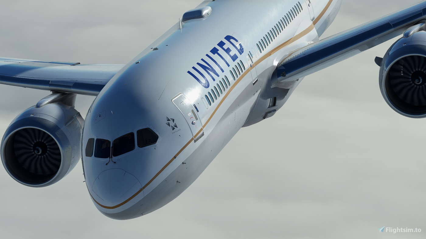 United Airlines N27957 | Boeing 787-9 | (8K + 4K) for Microsoft Flight ...