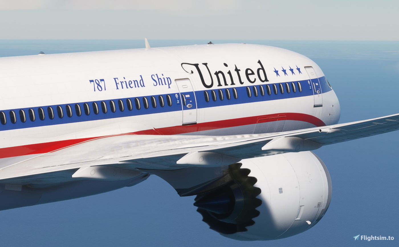 UNITED AIRLINES N27965 "FRIENDSHIP" LIVERY (FICTIONAL) for Microsoft ...