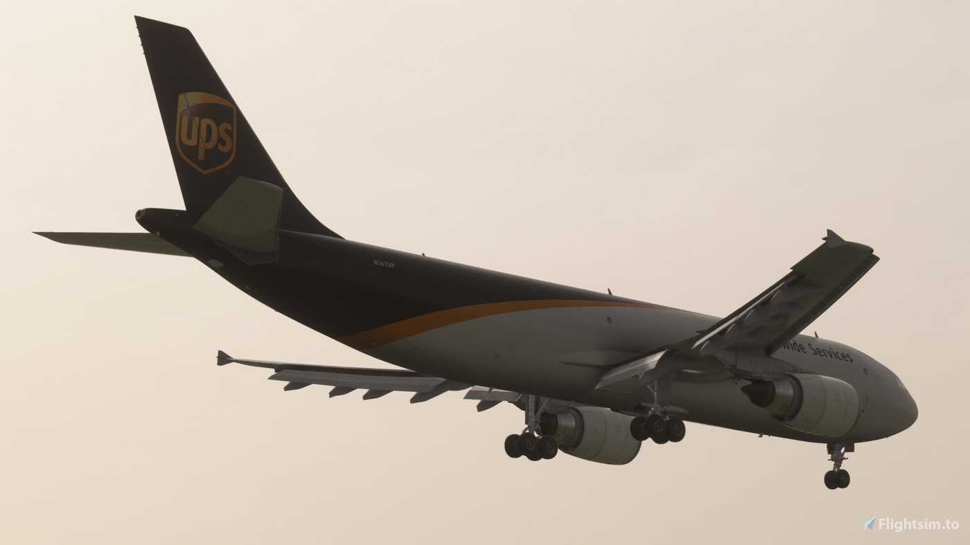 United Parcel Service (UPS - N167UP) 8K & 4K - IniBuilds A300 Freighter ...