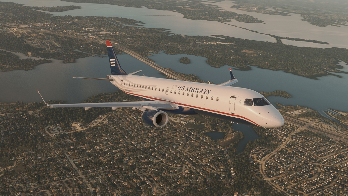US Airways (FInal Colors) - FlightSim Studios E-Jets 190 voor Microsoft ...