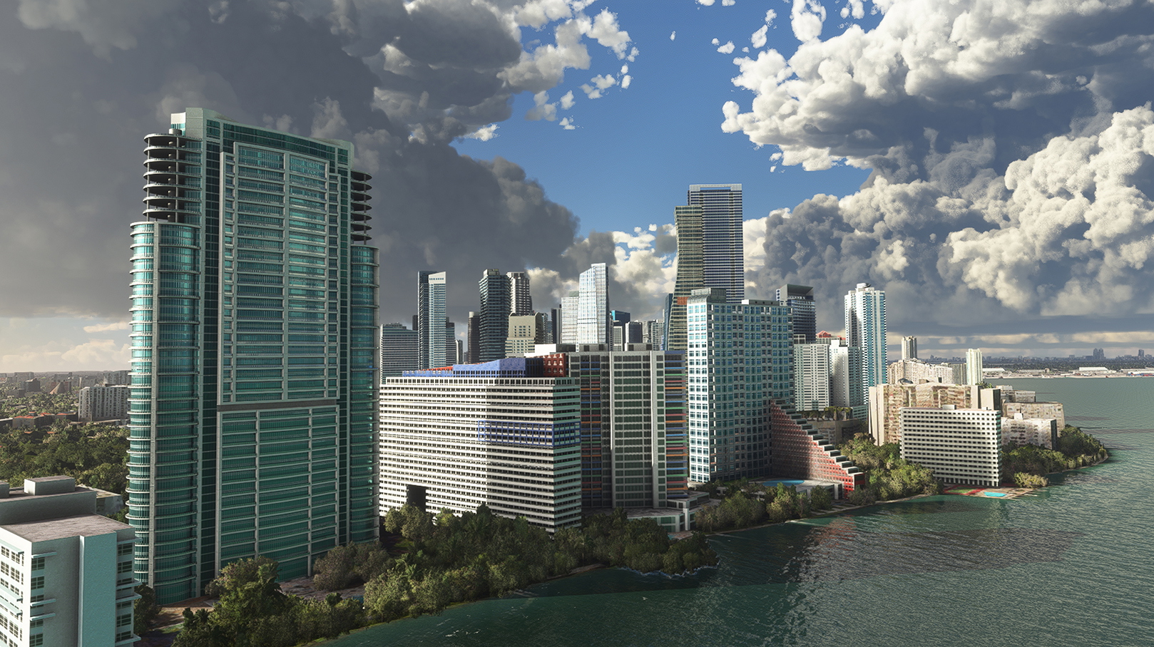 SamScene3D - USA Modern Cities Vol. 1 for Microsoft Flight Simulator | MSFS