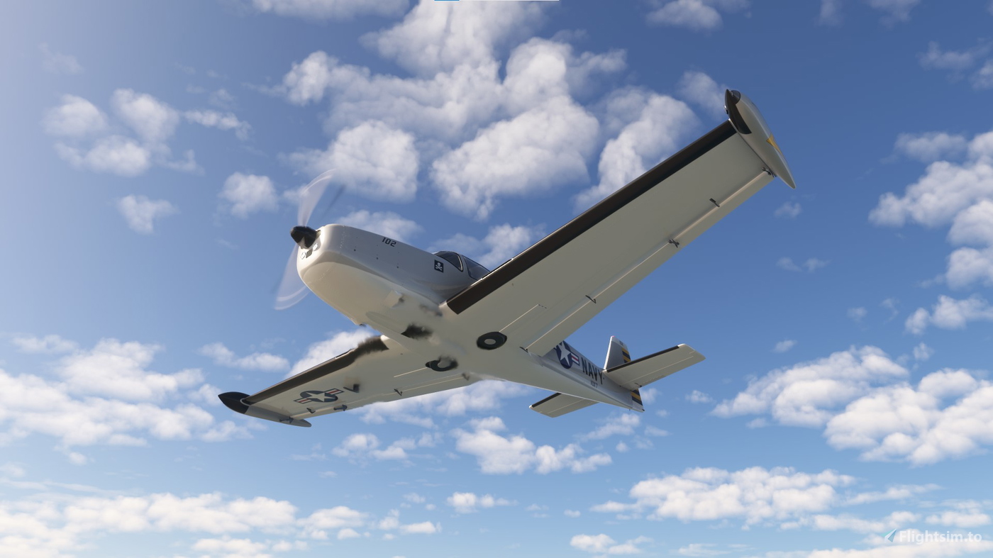 U.S.N. (N4226K) livery for the payware RYAN NAVION B from HANGAR ...