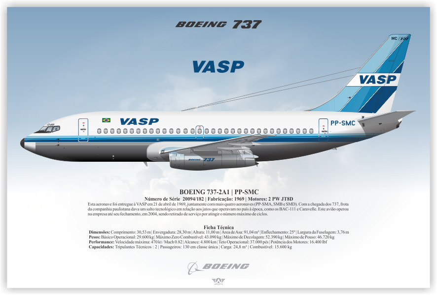 VASP OLD - (PT-RVP - Ficticio) - PMDG 737-700 for Microsoft Flight ...