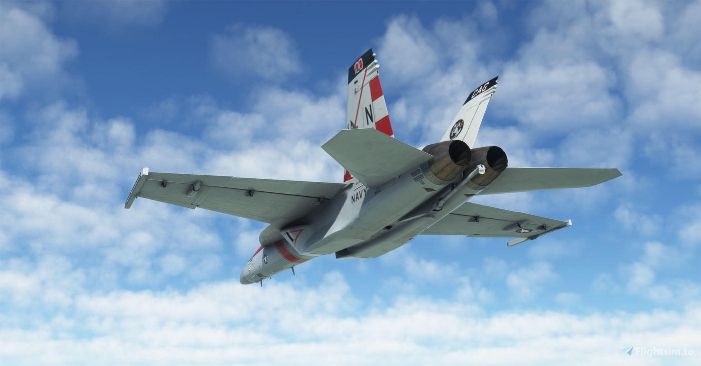 VFA-41 Black Aces Livery for Asobo & SW F-18E for Microsoft Flight ...