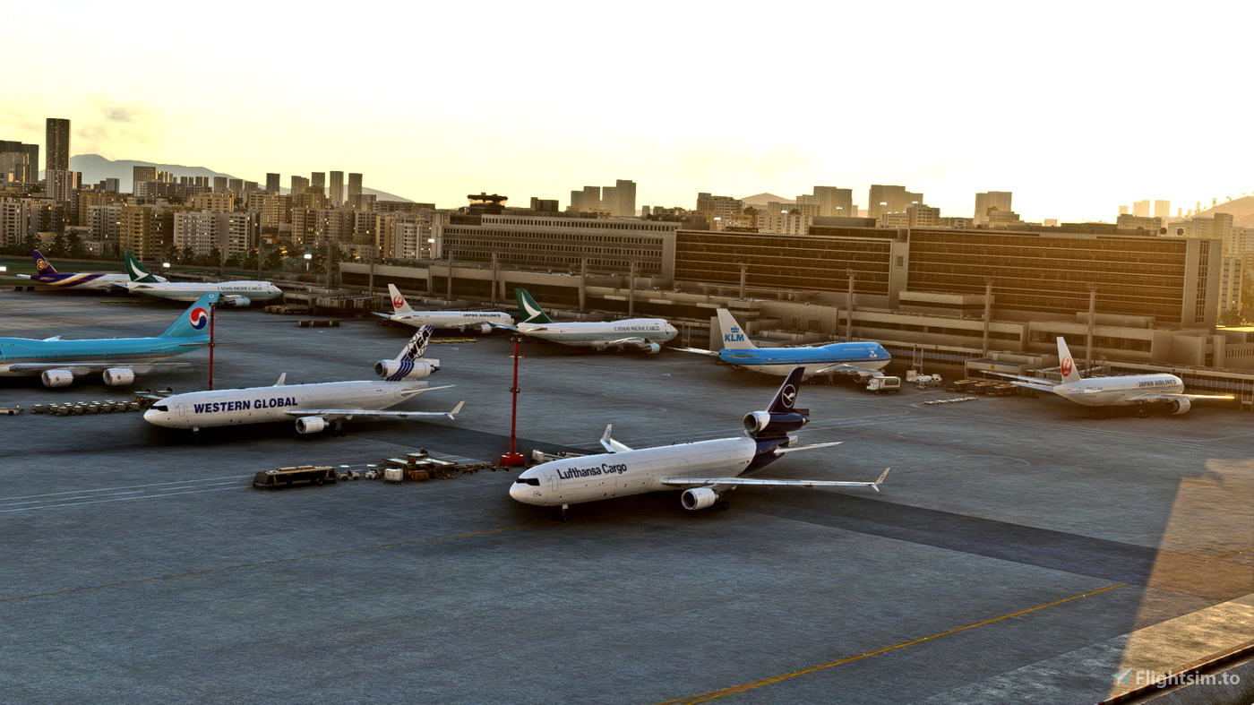 VHHX Kai Tak FSLTL Static Aircraft для Microsoft Flight Simulator | MSFS