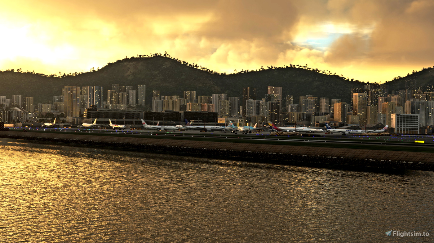 VHHX Kai Tak FSLTL Static Aircraft для Microsoft Flight Simulator | MSFS