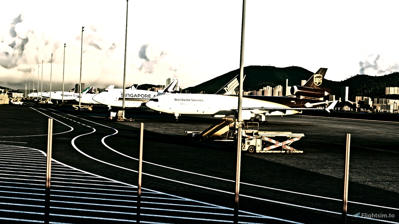 VHHX Kai Tak FSLTL Static Aircraft pour Microsoft Flight Simulator | MSFS