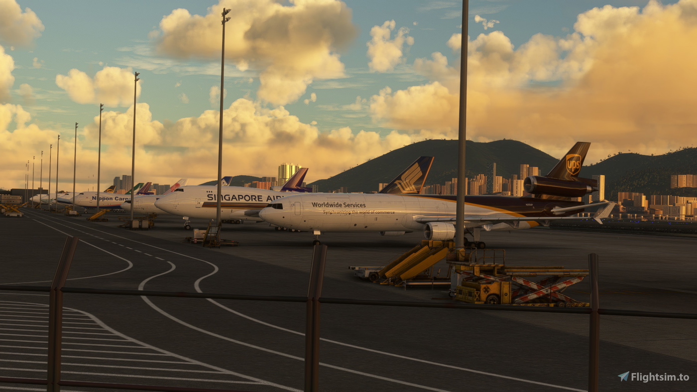 VHHX Kai Tak FSLTL Static Aircraft for Microsoft Flight Simulator | MSFS