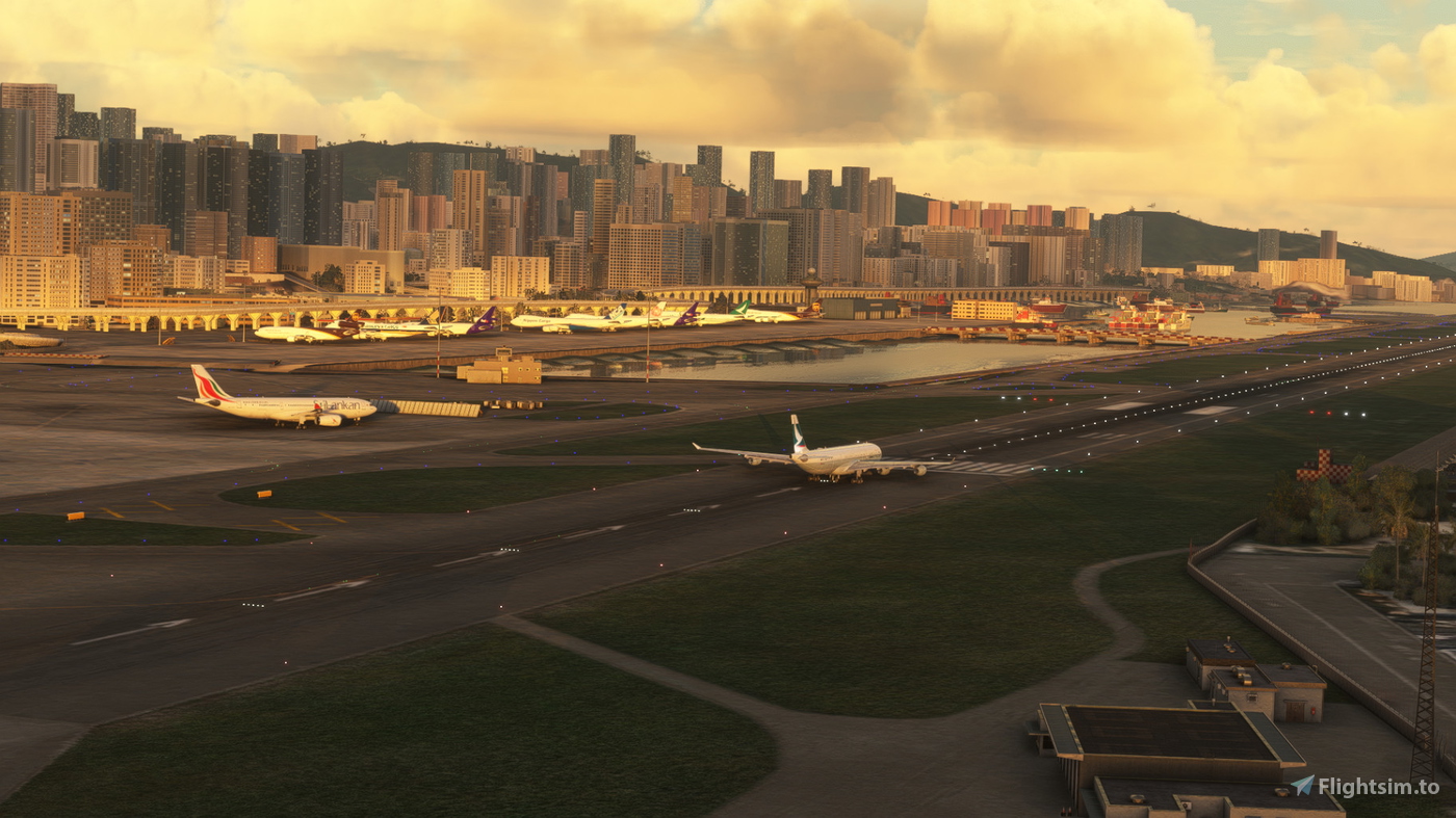 VHHX Kai Tak FSLTL Static Aircraft for Microsoft Flight Simulator | MSFS