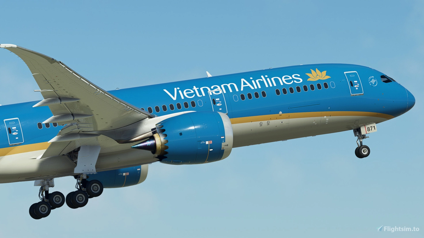 Vietnam Airlines VN-A871 | Boeing 787-9 | (8K + 4K) for Microsoft Flight Simulator | MSFS