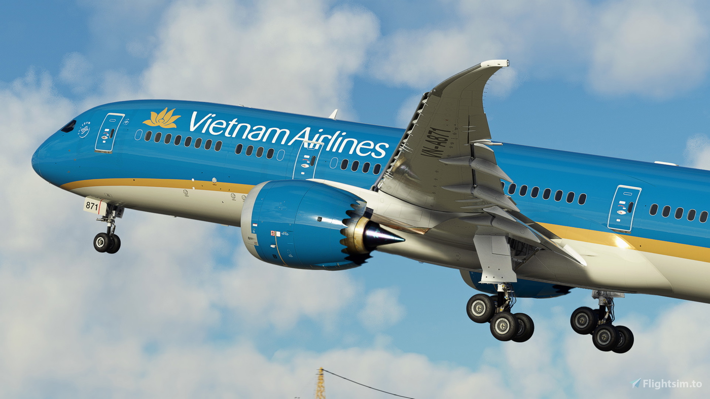 Vietnam Airlines VN-A871 | Boeing 787-9 | (8K + 4K) for Microsoft Flight Simulator | MSFS
