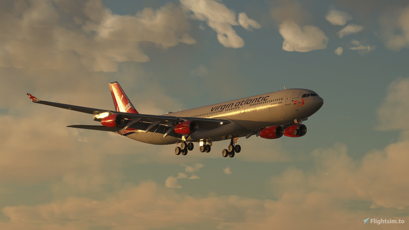 Virgin Atlantic (2000's Colors) - LVFR A340-300 for Microsoft Flight ...