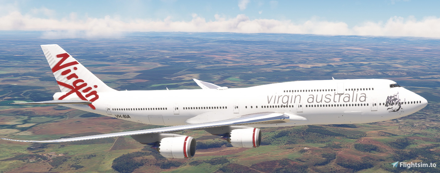 VIRGIN AUSTRALIA 747-8 (FICTIONAL) [4K] Livery mod by Marcioart121BR ...