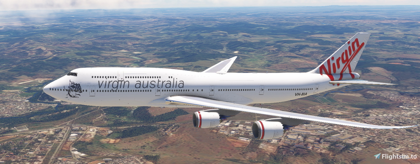 VIRGIN AUSTRALIA 747-8 (FICTIONAL) [4K] Livery mod by Marcioart121BR ...