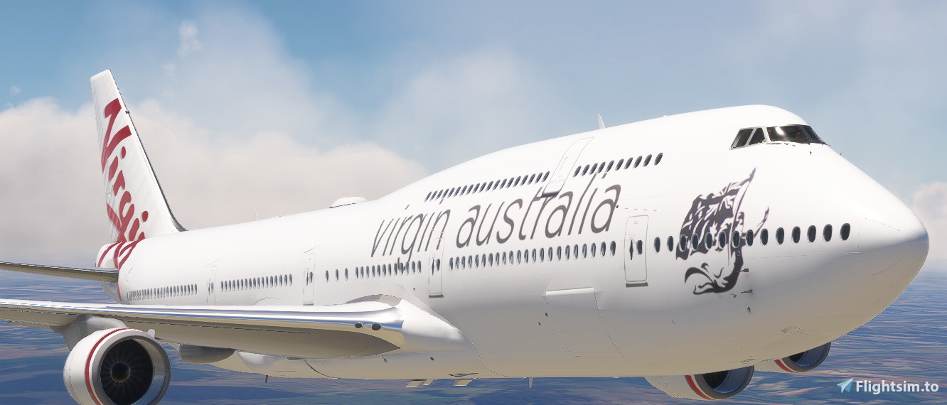 VIRGIN AUSTRALIA 747-8 (FICTIONAL) [4K] Livery mod by Marcioart121BR ...