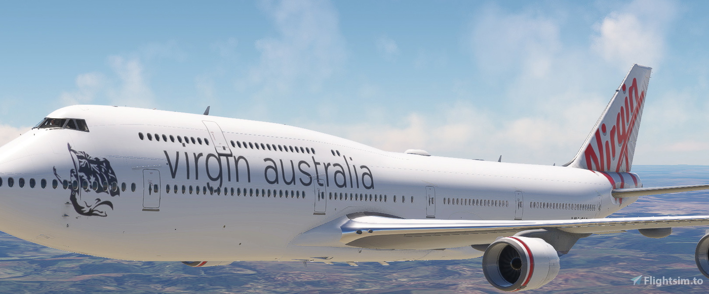 VIRGIN AUSTRALIA 747-8 (FICTIONAL) [4K] Livery mod by Marcioart121BR ...
