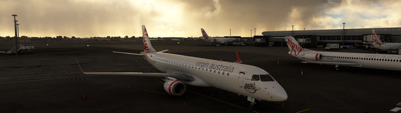 Virgin Australia FSS E190 (VH-ZPL) for Microsoft Flight Simulator | MSFS