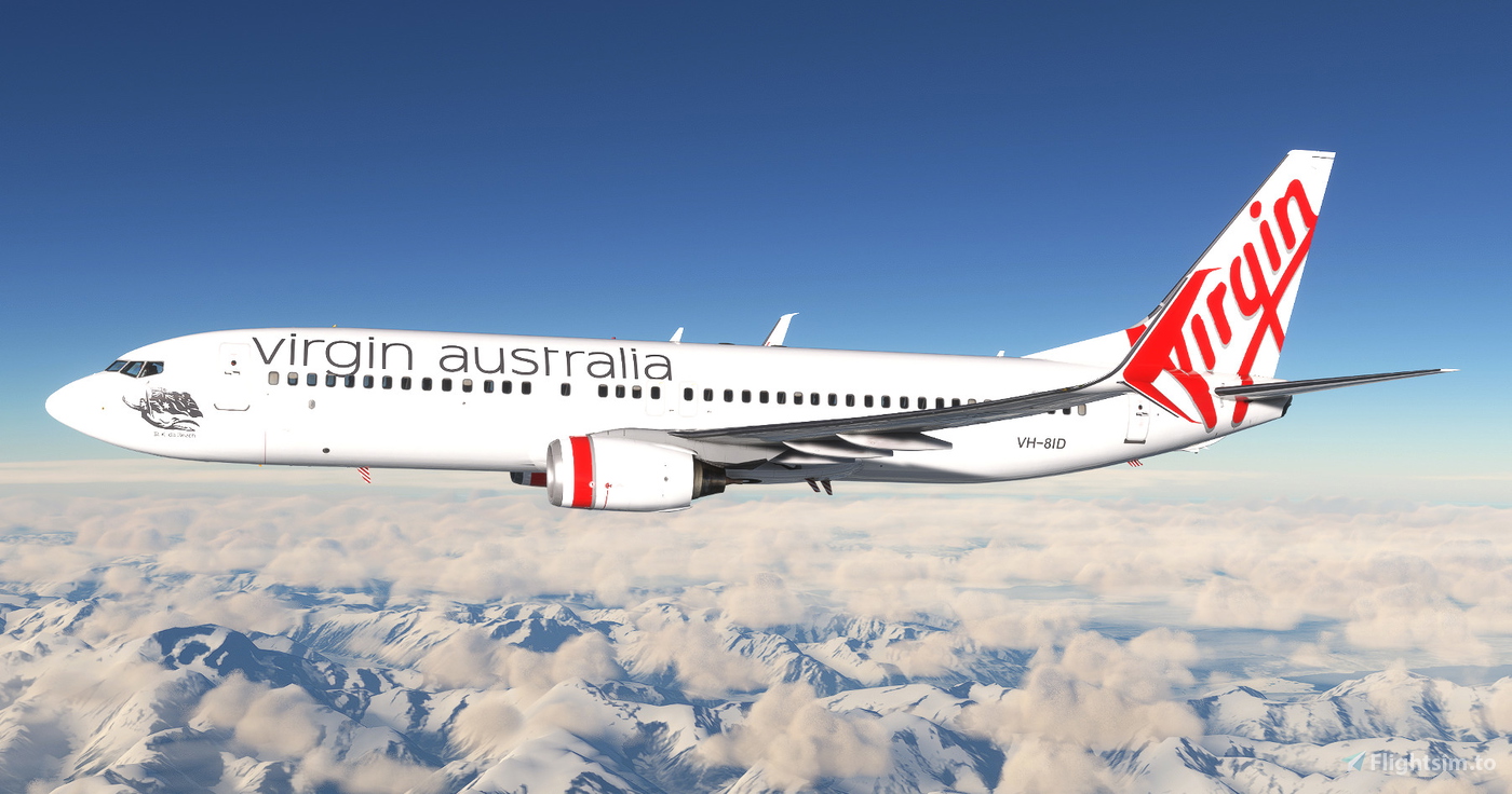 Virgin Australia 'St Kilda Beach' VH-8ID (737-8 MAX) | PMDG 737-800 SSW ...