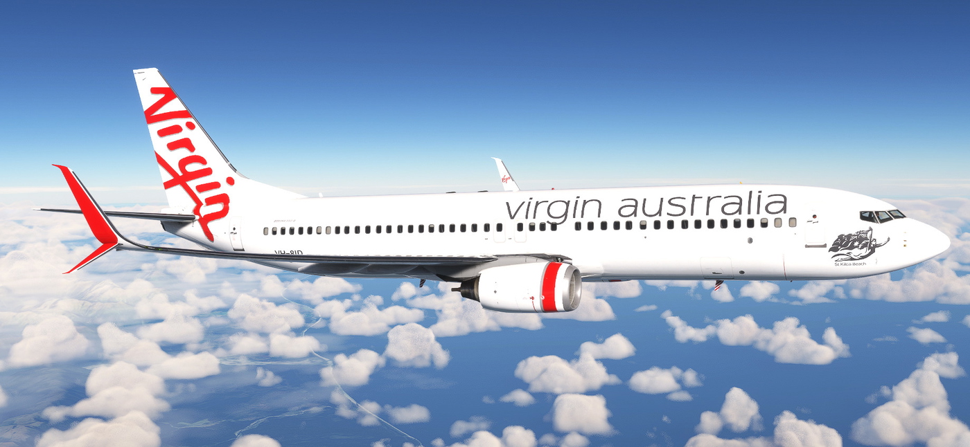 Virgin Australia 'St Kilda Beach' VH-8ID (737-8 MAX) | PMDG 737-800 SSW ...