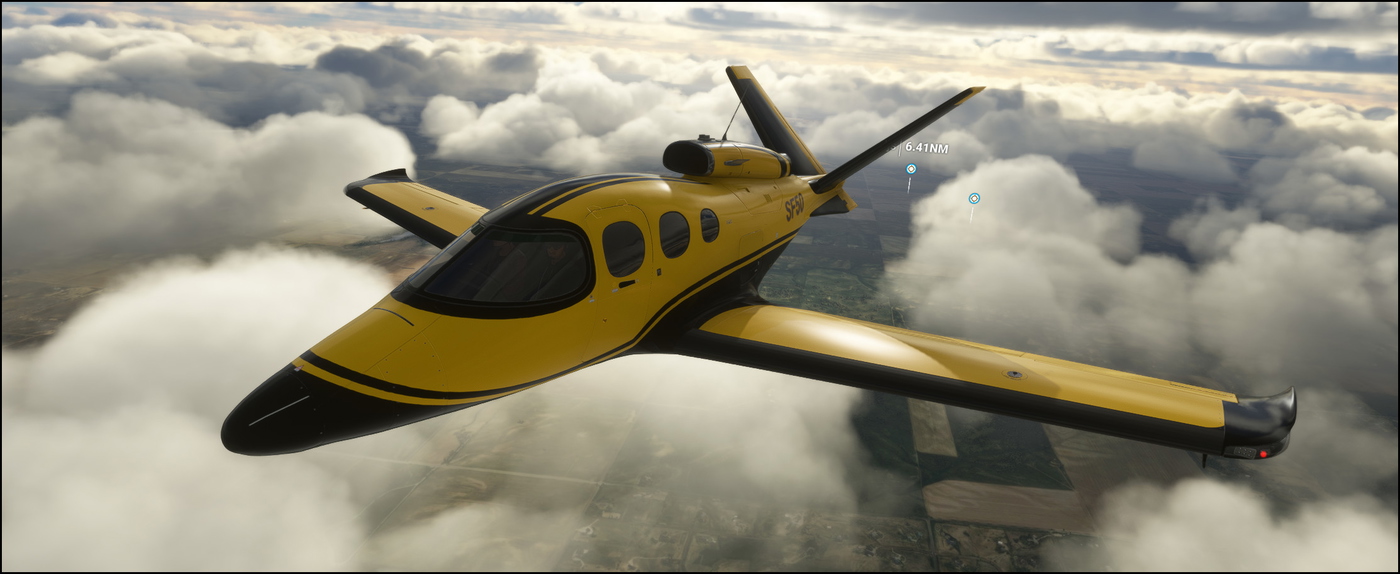Vision Jet G2 - Gold/Black Liveries 对于 Microsoft Flight Simulator | MSFS