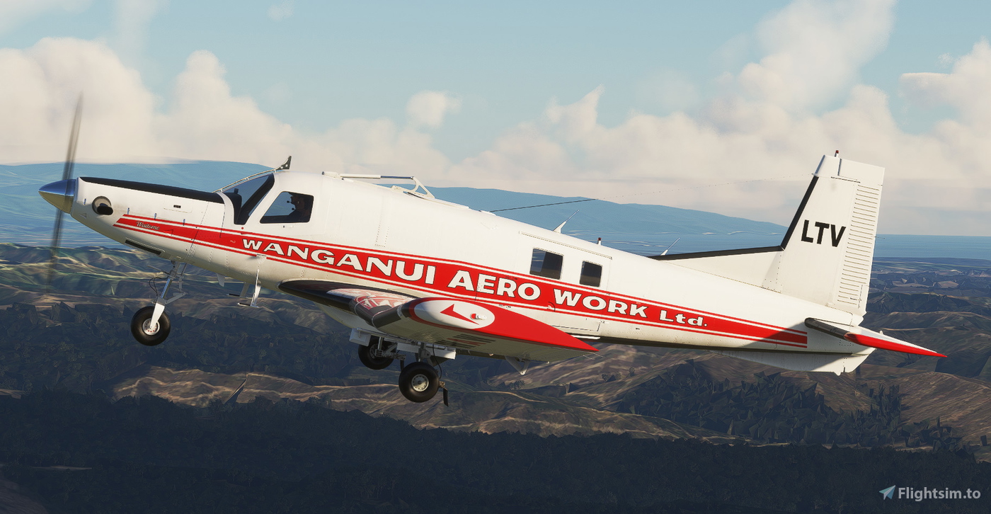Wanganui Aero Work ZK-LTV - Original Red (New Zealand) | ORBX PAC P-750 XSTOL (Ag) for Microsoft ...