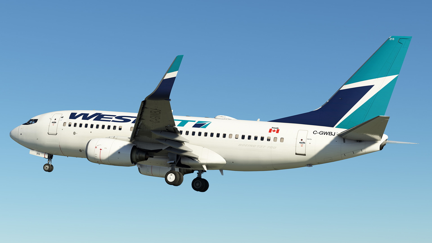 WestJet PMDG 737-700 MSFS Pack 对于 Microsoft Flight Simulator | MSFS