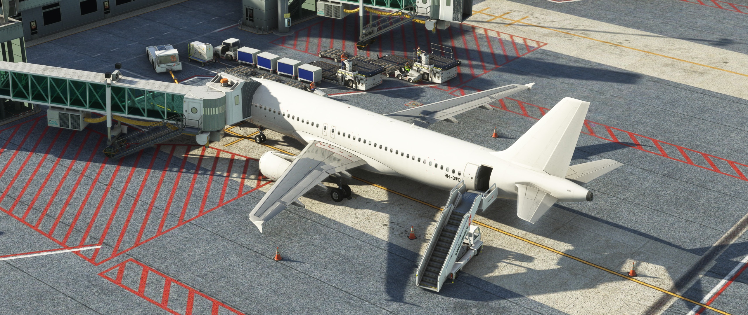 White AirBaltic A320 (9H-SWD) - MSFS Add-on - Flightsim.to