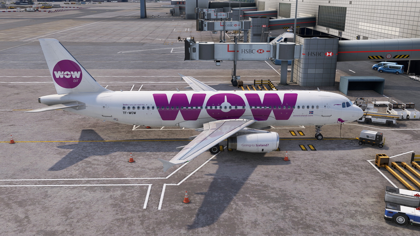 WOW Air TF-WOW Fenix A320 V2 for Microsoft Flight Simulator | MSFS