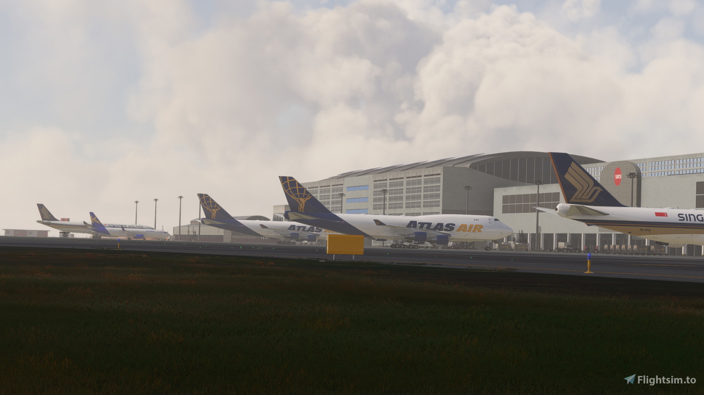 WSSS Singapore Changi FSLTL Static Aircraft for Microsoft Flight ...