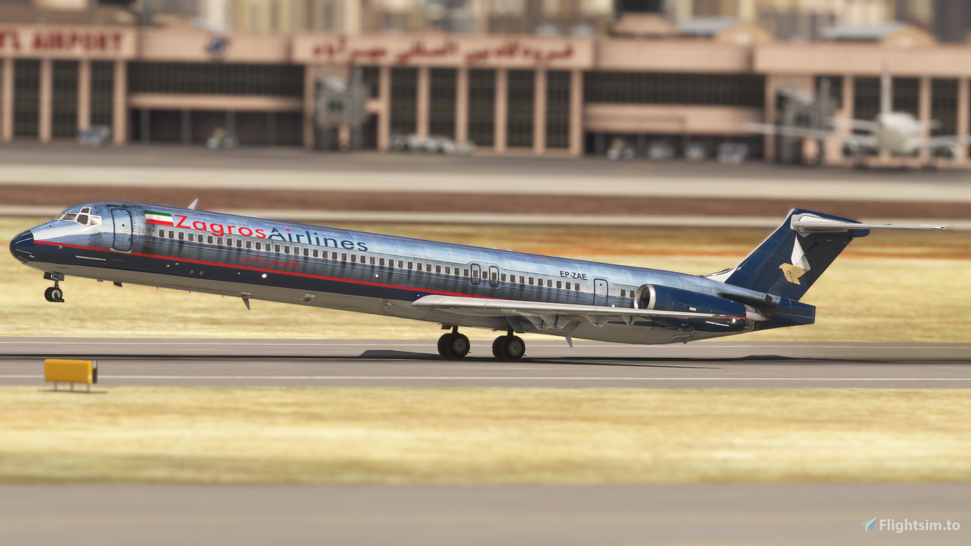 Zagros Airlines [EP-ZAE - Dirty/Used] Leonardo Software House MD82 for Microsoft Flight ...