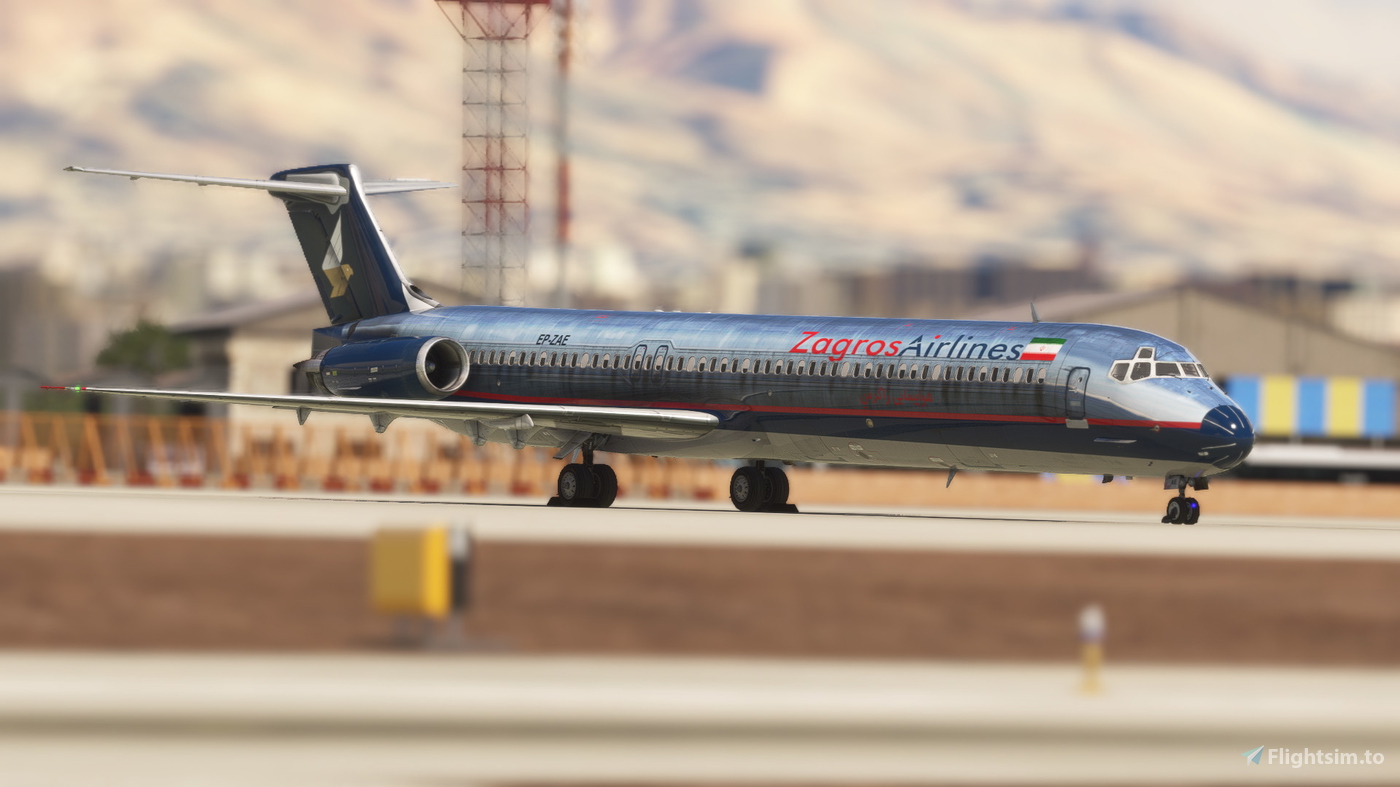 Zagros Airlines [EP-ZAE - Dirty/Used] Leonardo Software House MD82 のために Microsoft Flight ...