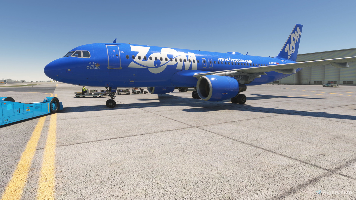 Zoom Airlines Canada blue livery with Interior Cabin for Microsoft ...