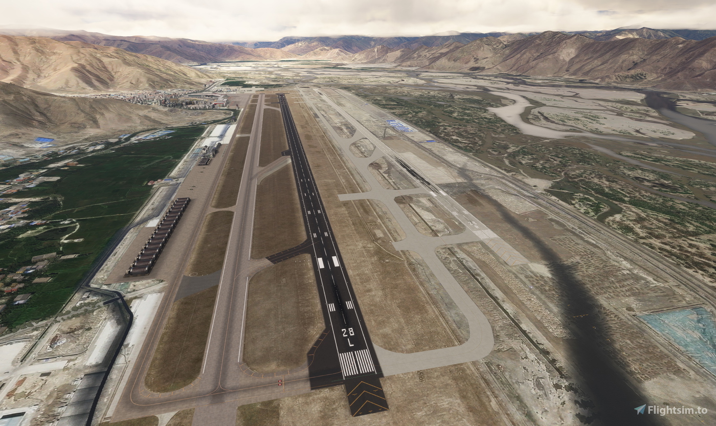 ZULS Lhasa Gonggar Airport Two-Runway patch for SamScene3D-ZULS ...