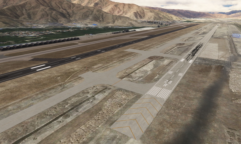 ZULS Lhasa Gonggar Airport Two-Runway patch for SamScene3D-ZULS ...