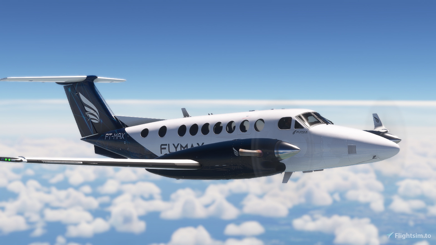 BlackSquare King Air B350 | FlyMax Connect - Virtual Airline pour Microsoft Flight Simulator | MSFS