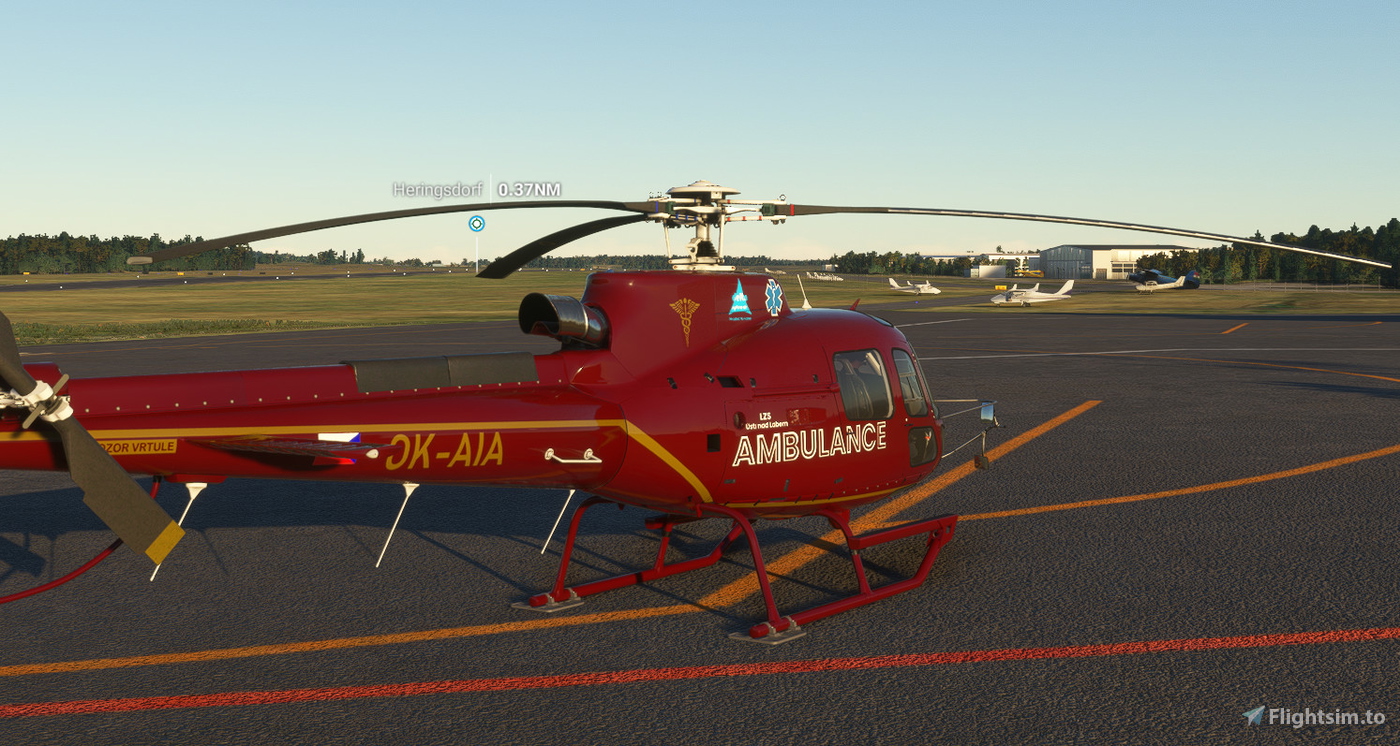 Cowansim Airbus H125 / OK-AIA Ambulance / as requested for Microsoft Flight Simulator | MSFS