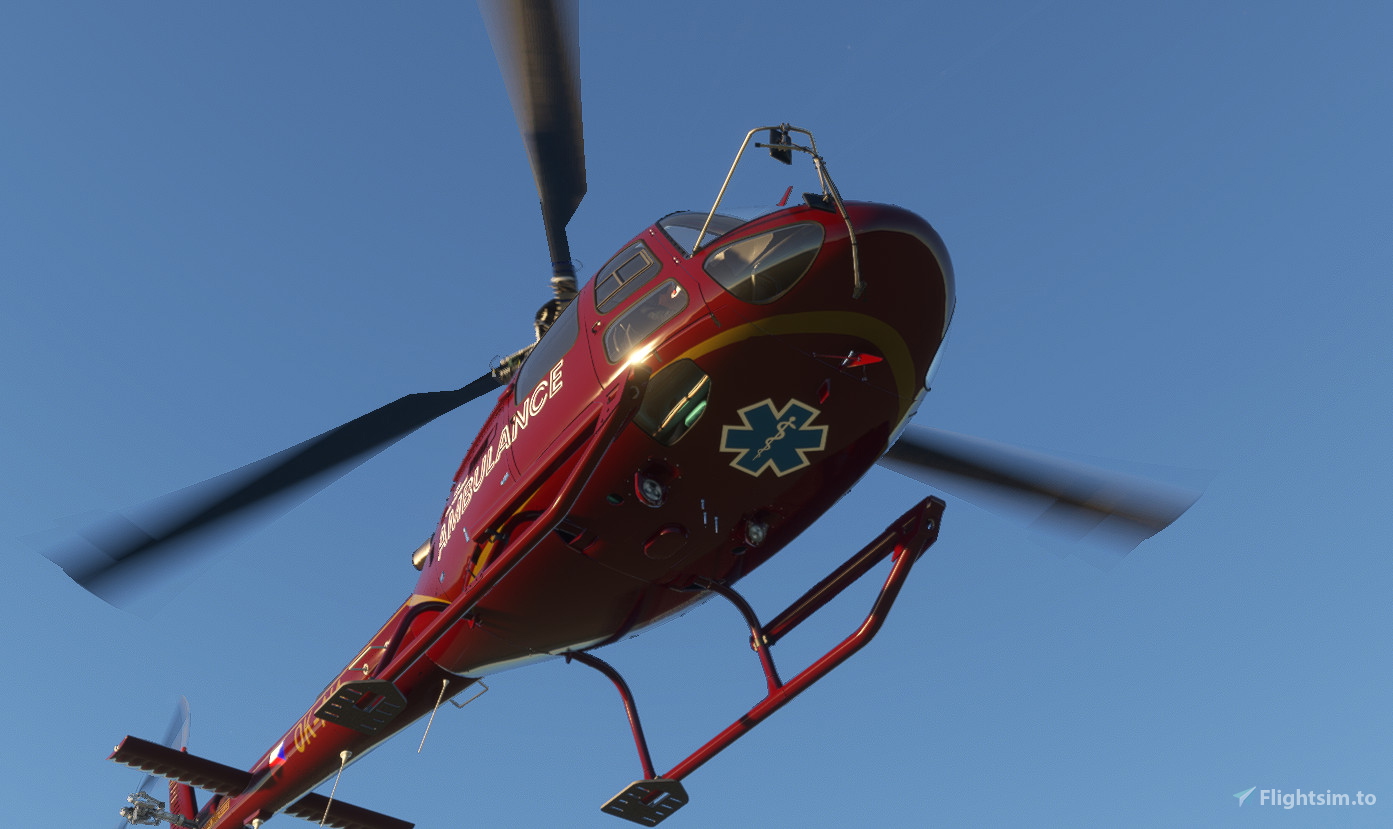 Cowansim Airbus H125 / OK-AIA Ambulance / as requested para Microsoft Flight Simulator | MSFS