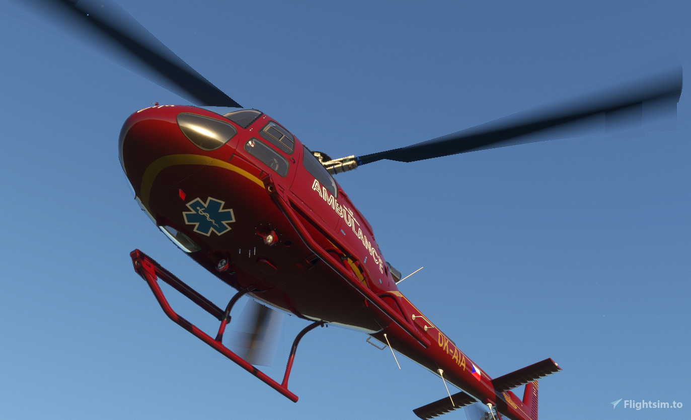 Cowansim Airbus H125 / OK-AIA Ambulance / as requested para Microsoft Flight Simulator | MSFS
