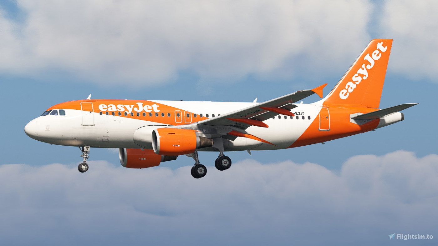 easyJet UK A319 [Package 2] w/Cabin Fenix sim A319 [Y156] for Microsoft ...