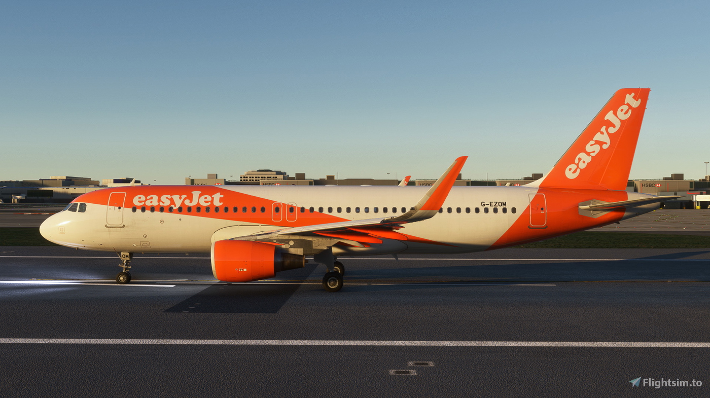 easyJet UK Sharklets [Package 14] w/Cabin Fenix sim A320 [Y186] for Microsoft Flight Simulator ...