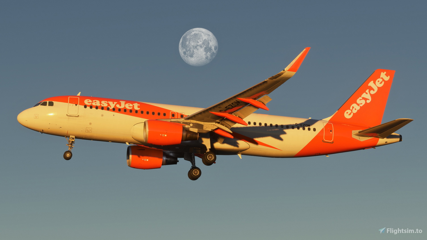 easyJet UK Sharklets [Package 14] w/Cabin Fenix sim A320 [Y186] for Microsoft Flight Simulator ...
