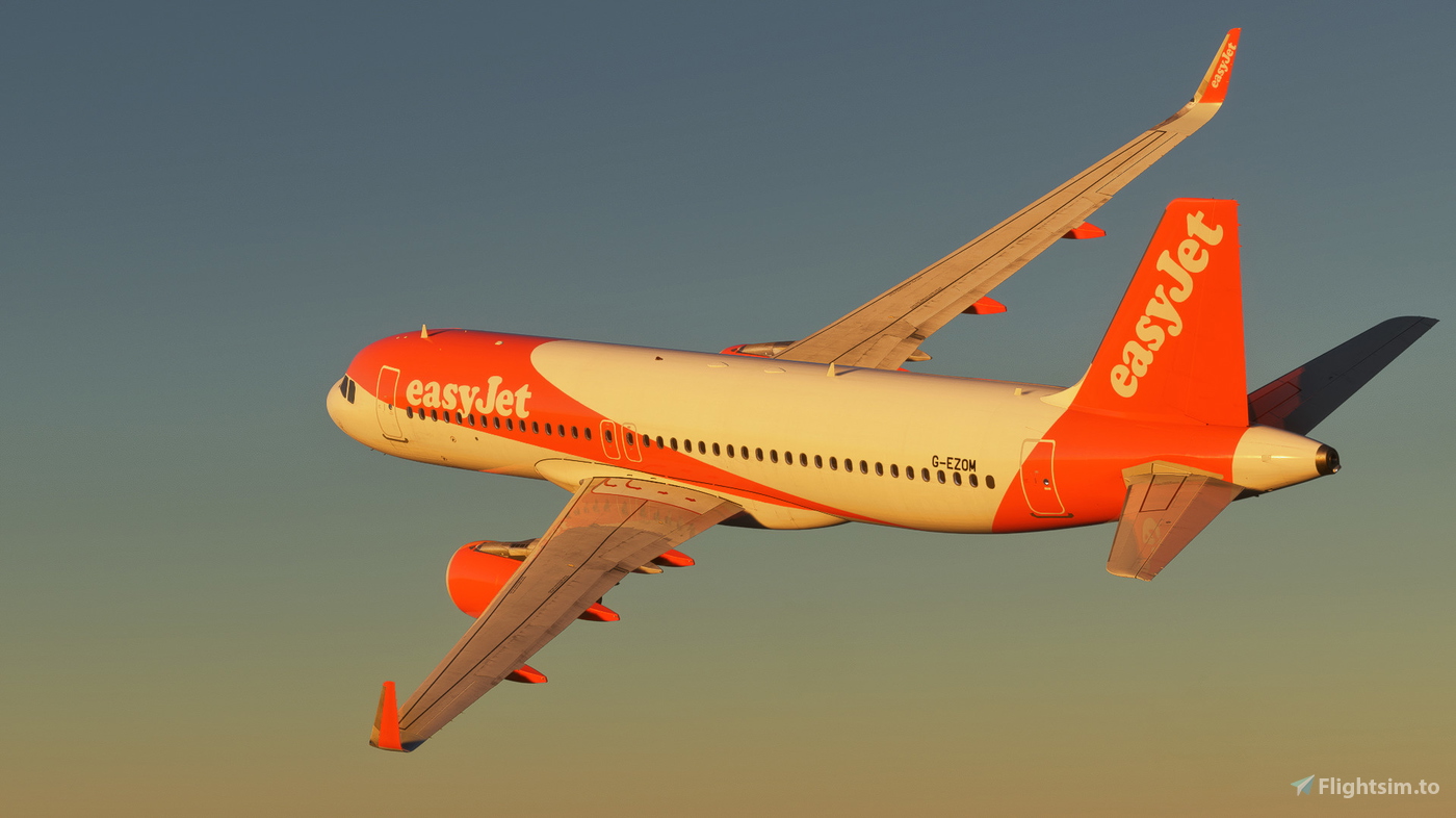 easyJet UK Sharklets [Package 14] w/Cabin Fenix sim A320 [Y186] for Microsoft Flight Simulator ...