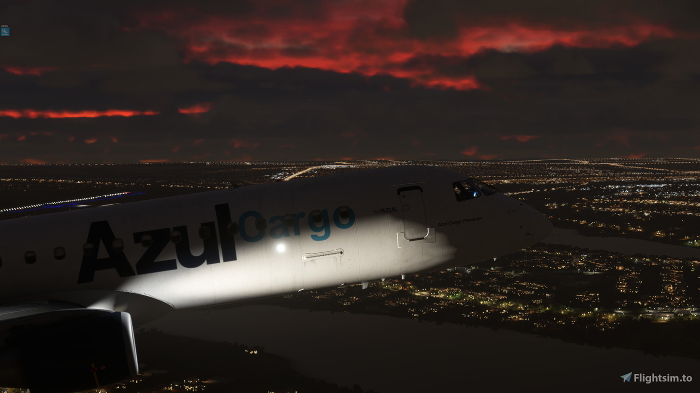 | FlightSim Studio E-jet 195 | Azul Cargo | PR-AXW |Azul Cargo Premium ...