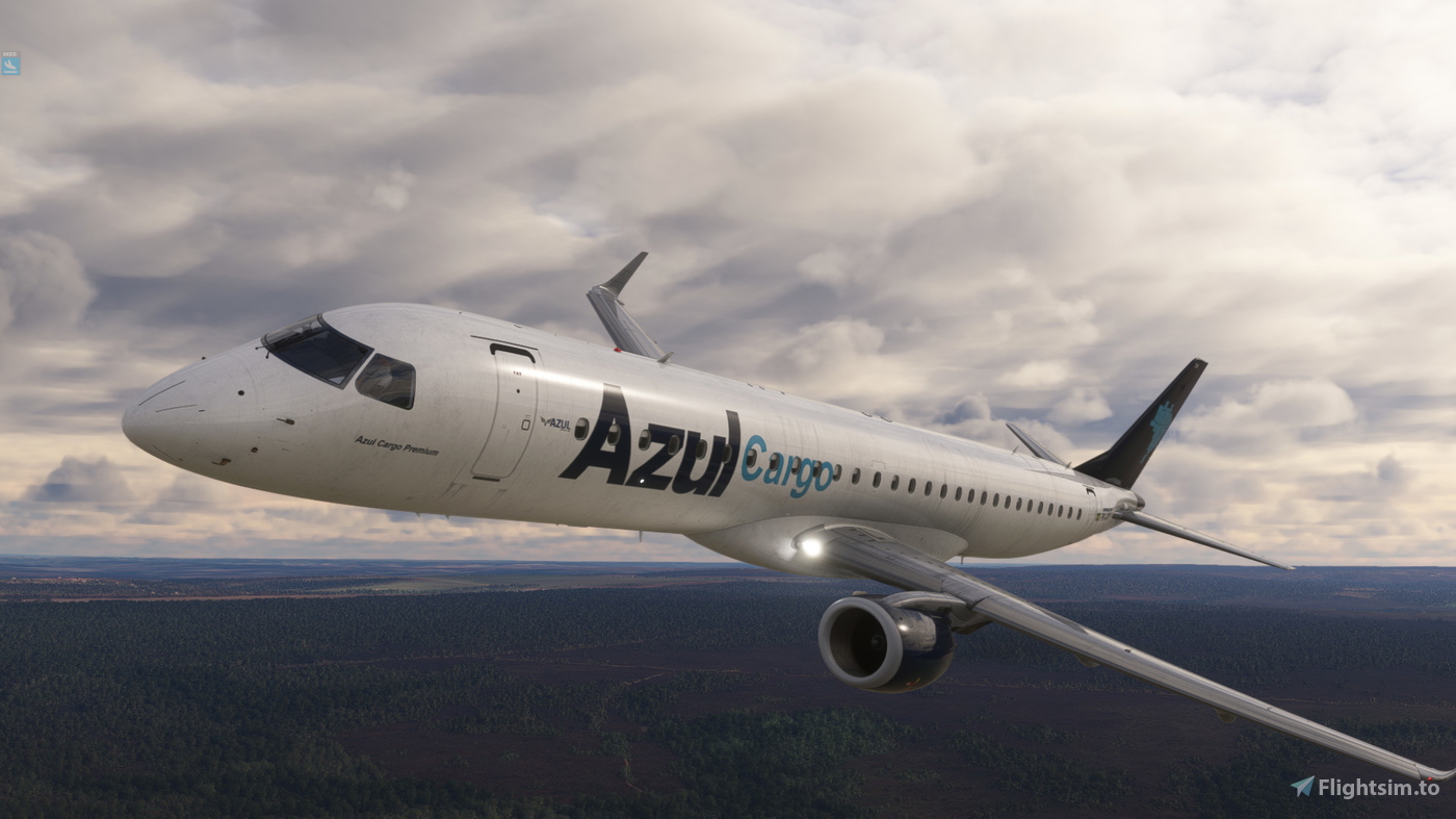 | FlightSim Studio E-jet 195 | Azul Cargo | PR-AXW |Azul Cargo Premium ...