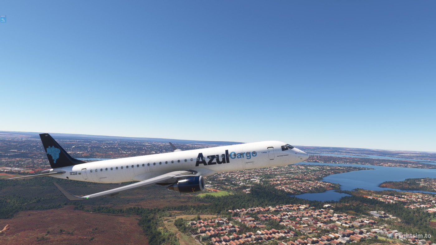 | FlightSim Studio E-jet 195 | Azul Cargo | PR-AXW |Azul Cargo Premium ...