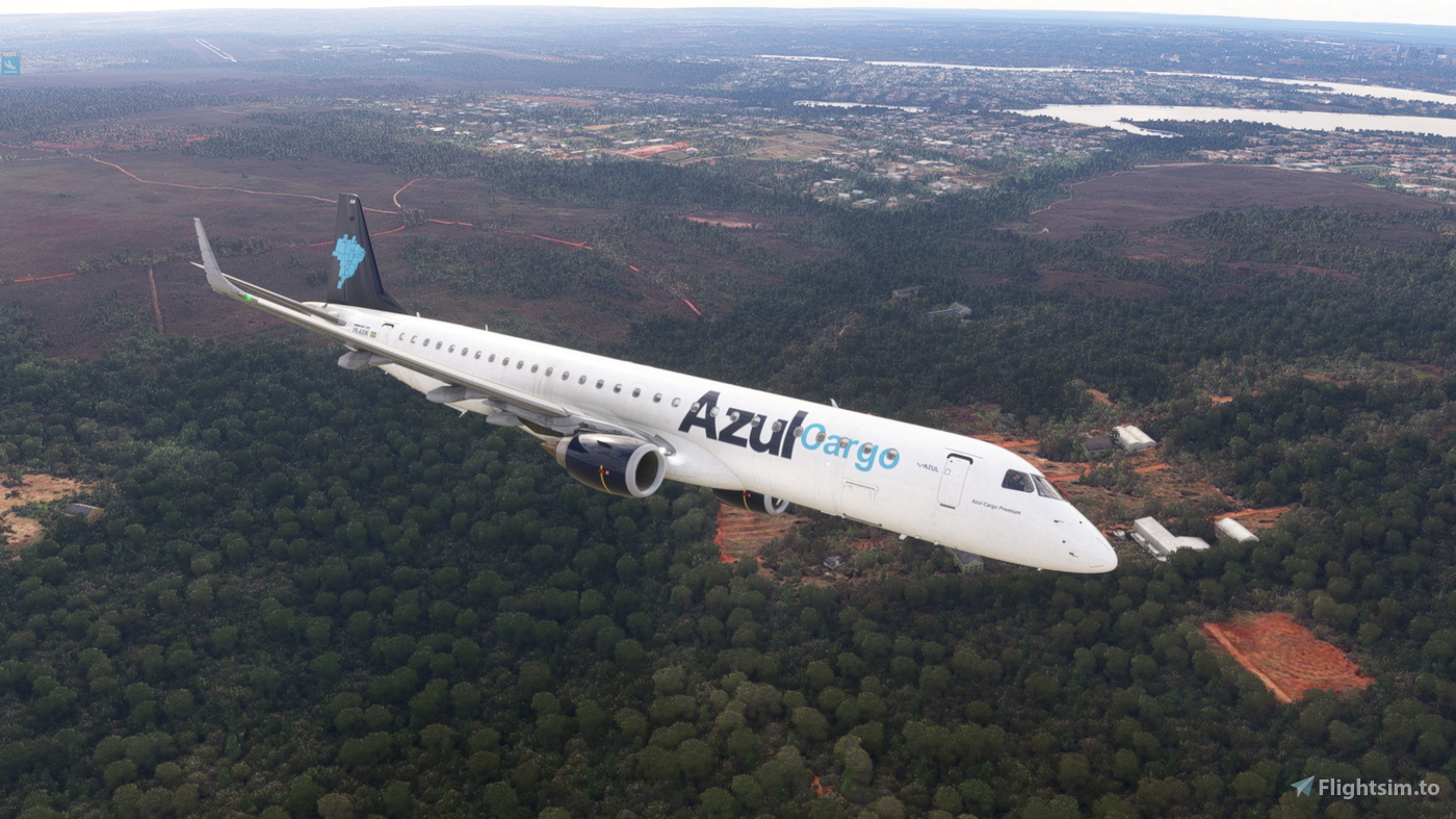 | FlightSim Studio E-jet 195 | Azul Cargo | PR-AYO |Full Cargo | for ...