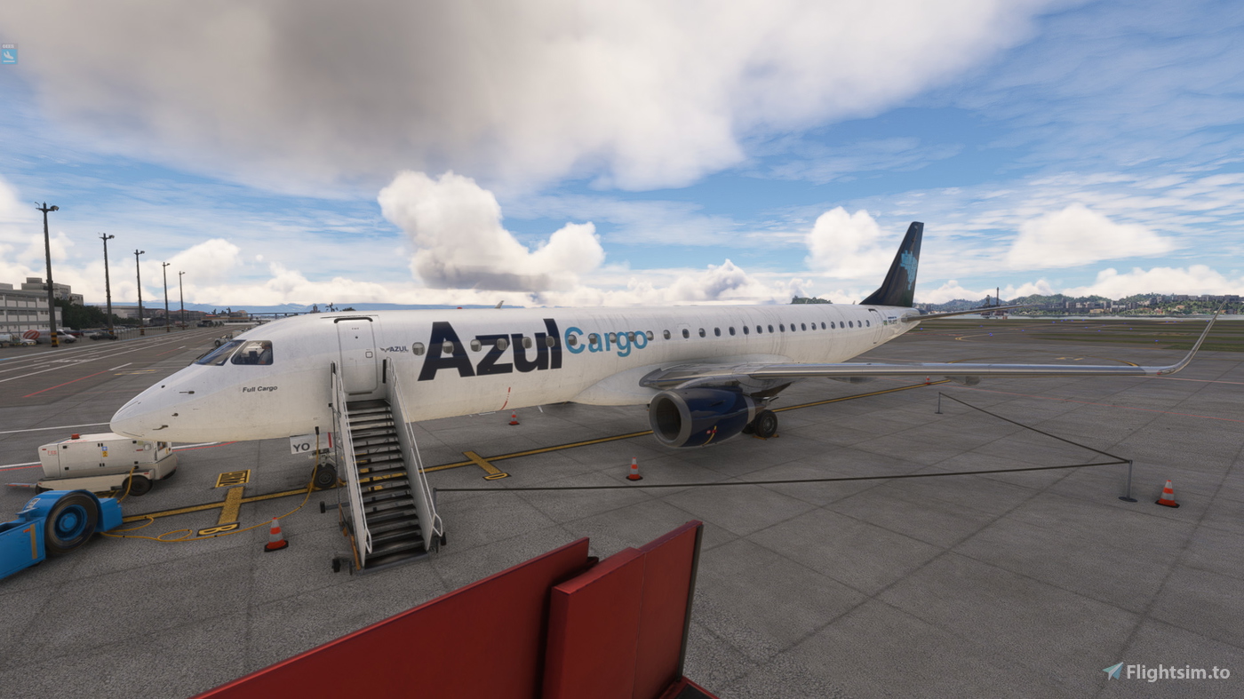 | FlightSim Studio E-jet 195 | Azul Cargo | PR-AYO |Full Cargo | for ...