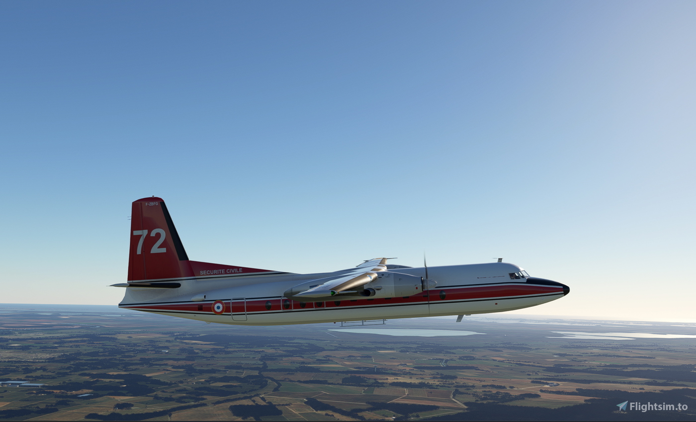 Fokker 27 Sécurité Civile F-ZBFG 对于 Microsoft Flight Simulator | MSFS