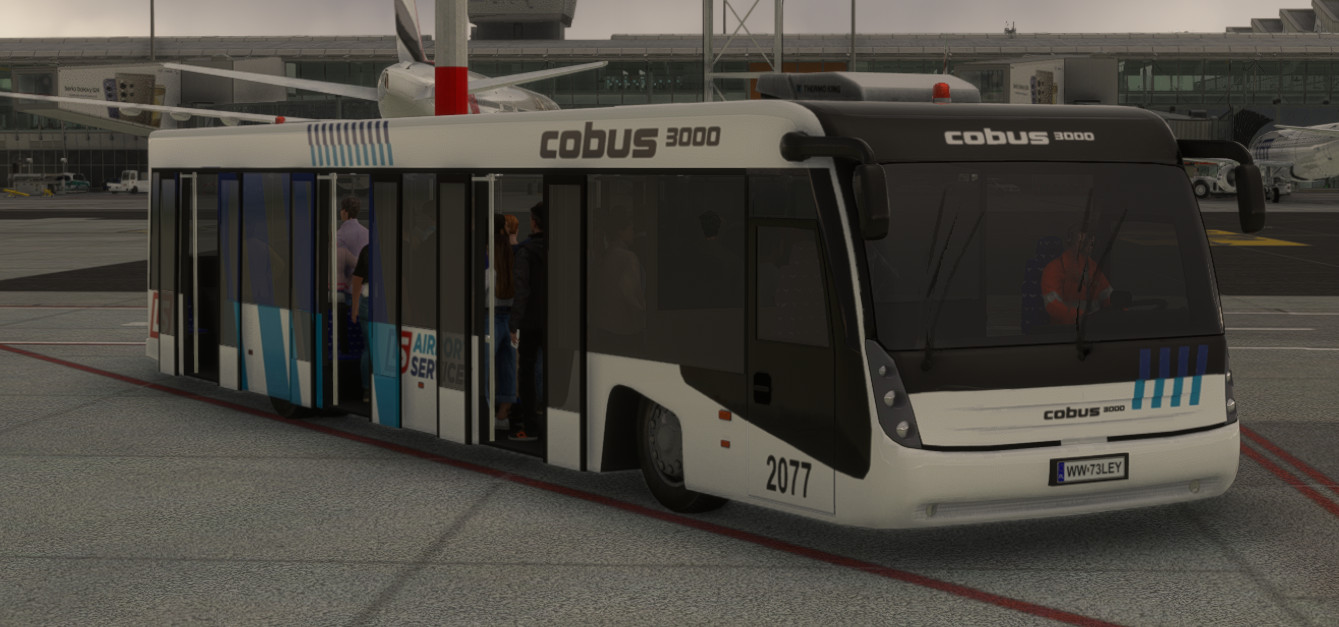 GSX Passenger Bus Repaint LS Airport Services dla Microsoft Flight ...