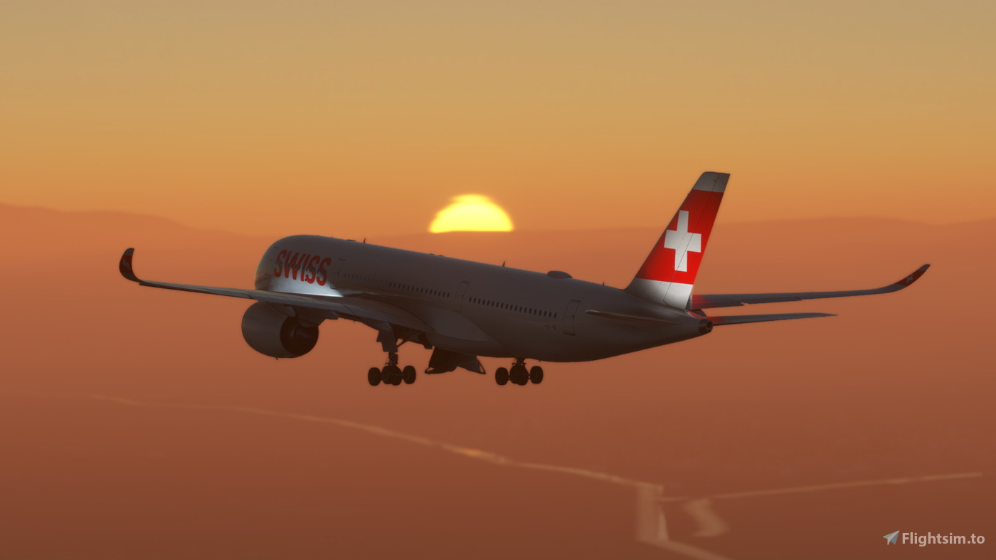 iniBuilds A350-900 SWISS HB-IFA - [8K] for Microsoft Flight Simulator | MSFS